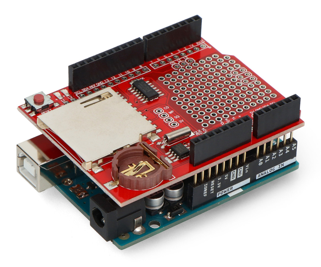DataLogger Shield V1.0 RTC DS1307 mit SD-Kartenleser für Arduino - Iduino ST1046 Botland ...