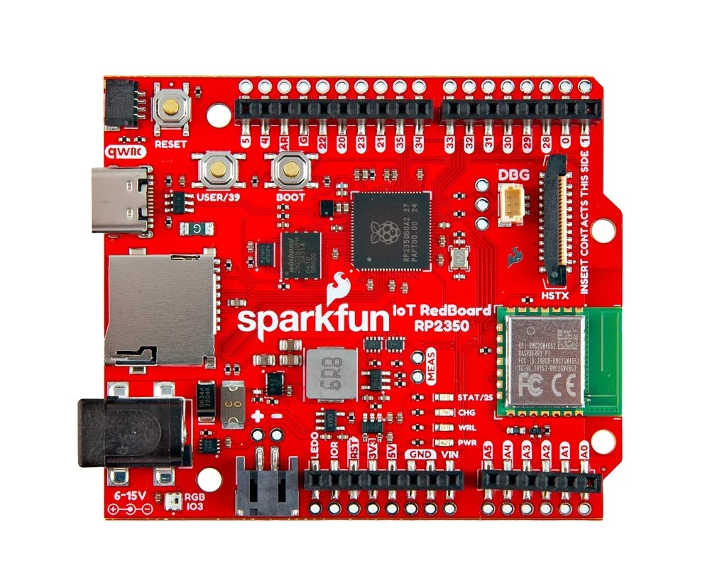 SparkFun IoT RedBoard - RP2350 - Arduino R4 kompatibles Entwicklungsboard - SparkFun WRL-27708 ...