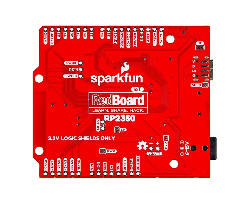 SparkFun IoT RedBoard - RP2350 - Arduino R4 kompatibles Entwicklungsboard - SparkFun WRL-27708 ...