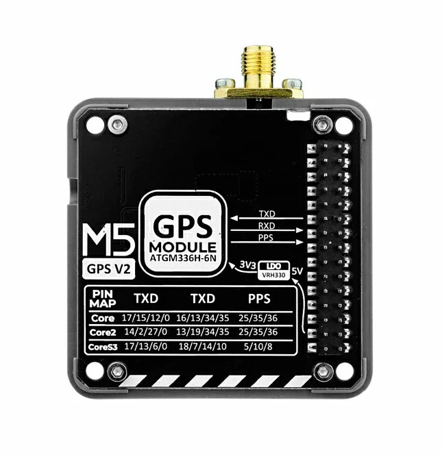 GPS v2.0 Modul mit SMA Antenne - AT6668 - für M5Core - M5Stack M003-V2 Entwicklungsmodule ...